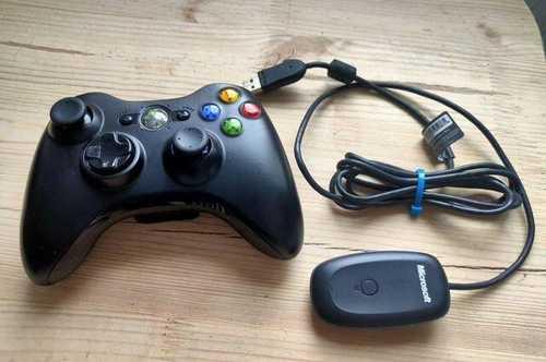 Геймпад Xbox 360 беспроводной с ресивером