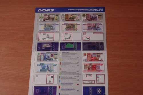 Буклет Детекторы Dors защитные метки на банкнотах