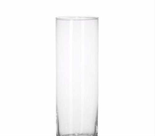 Стеклянная ваза-цилиндр