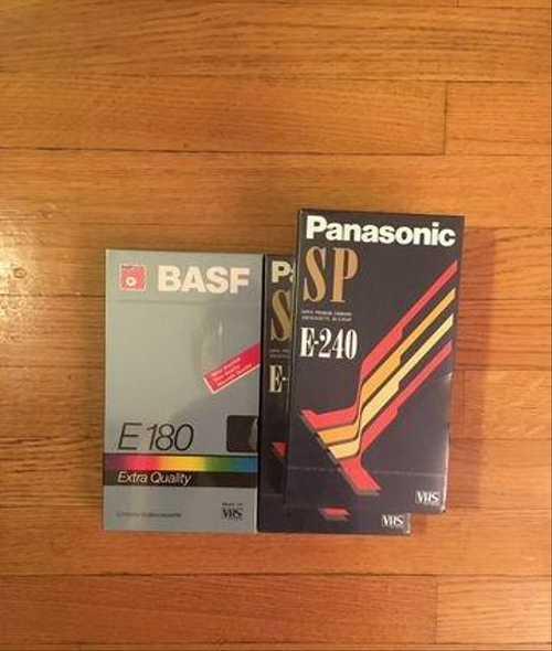 Видеокассеты новые VHS Panasonic, ваsf