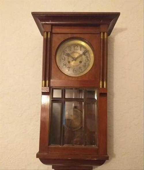 Старинные часы с боем "глория" Густав Беккер
