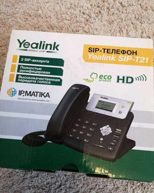 2 телефона Yealink sip-t21