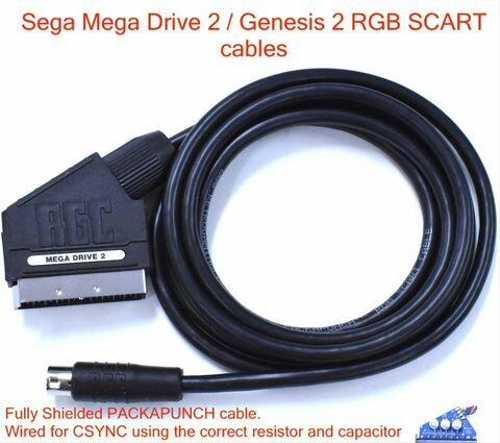 Кабель Sega Mega Drive 2 / Genesis 2 RGB scart