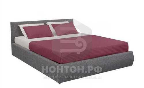 Кровать Афина 1.6 м серая