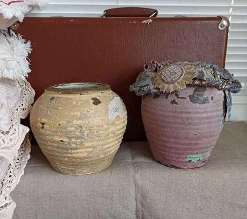 Декоративные вазы из шамота керамика