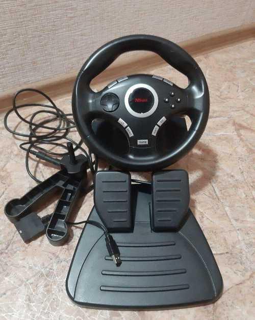 Руль с педалями для пк и Playstation2/3 Trust GXT2