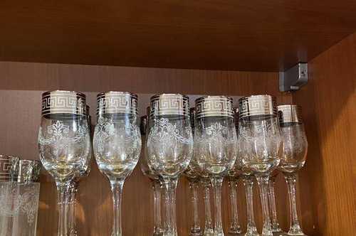 Набор бокалов и стаканов versace