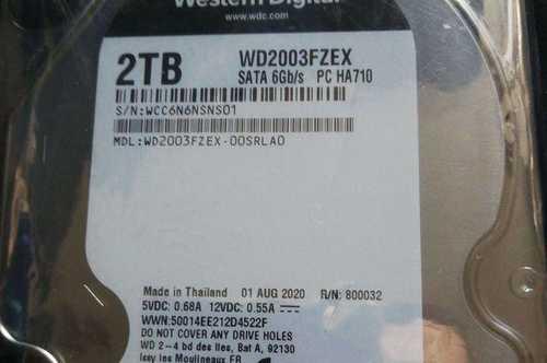 Жесткий диск 2 тб новый WD black