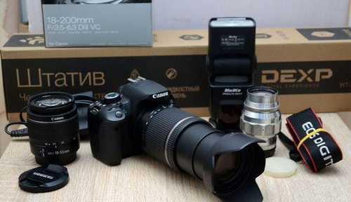 Новый Canon 650D 3 объектива комплект