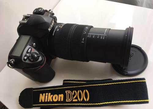 Фотоаппарат Nikon d200 kit 18-200 Sigma