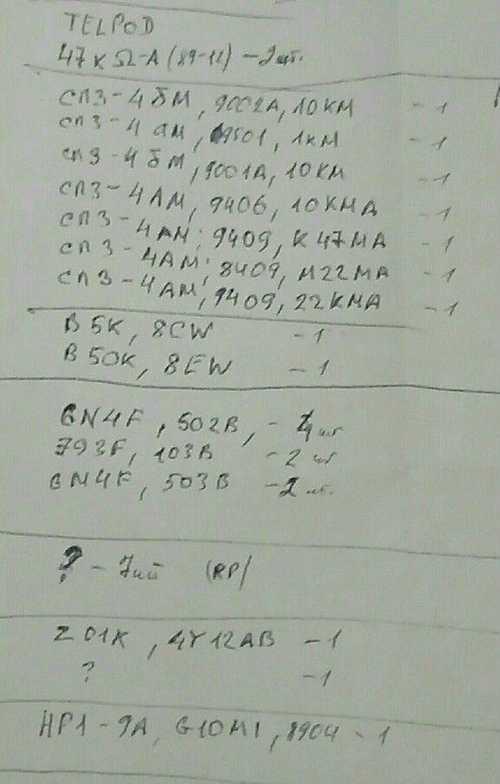 Резисторы б/у. СССР и импорт