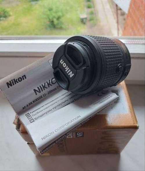 Объектив AF-S DX nikkor 55-200mm f/4-5.6G ED VR II