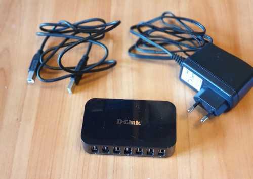 Разветвитель концентратор активный USB-хаб Dlink