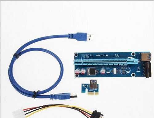 Продаю risers переходники PCI-e x1 to PCI-E x16