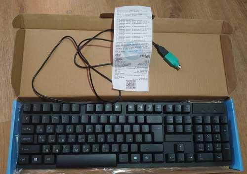 Проводная клавиатура Aceline K-902BU Black, USB+PS