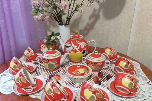 Сервиз чайный фарфор Золотое Яблоко, Полонне