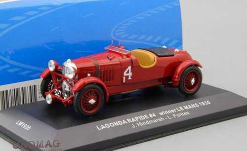 1:43 Lagonda Flapide Le Mans 1935, dark red. IXO