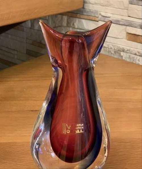 Декоративная ваза из мурановского стекла