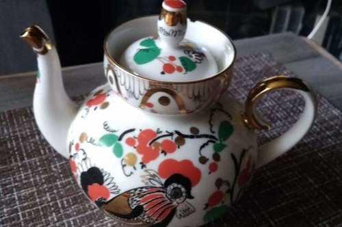 Заварочный фарфоровый чайник "Петушок"