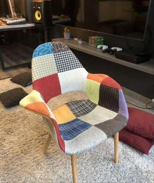 Дизайнерское кресло-стул Contour пэчворк