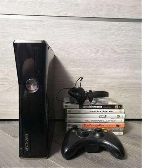 Xbox 360 250GB + 7 игр