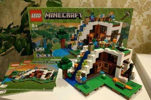 Lego Minecraft Лего майнкрафт "База на водопаде"(о