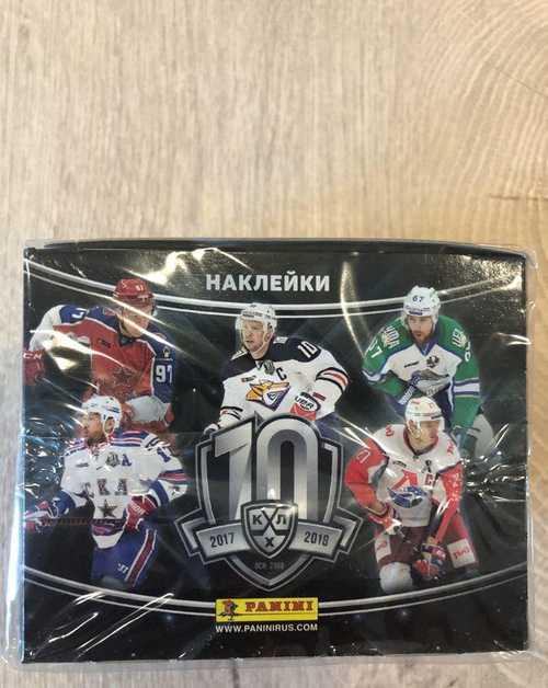 2 запечатанных блока стикеров panini кхл 17/18