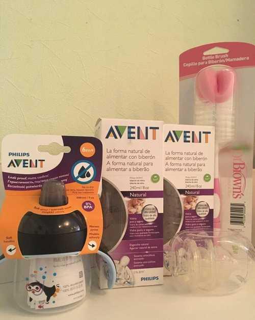 Бутылочки avent, Medela