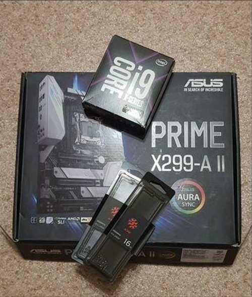 Asus Prime x299-A ll Intel i9 10920X гарантия