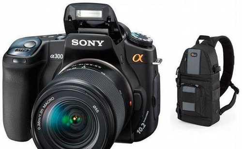 Зеркальный фотоаппарат sony A300 Kit + рюкзак
