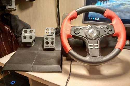 Игровой руль Logitech driving force ex