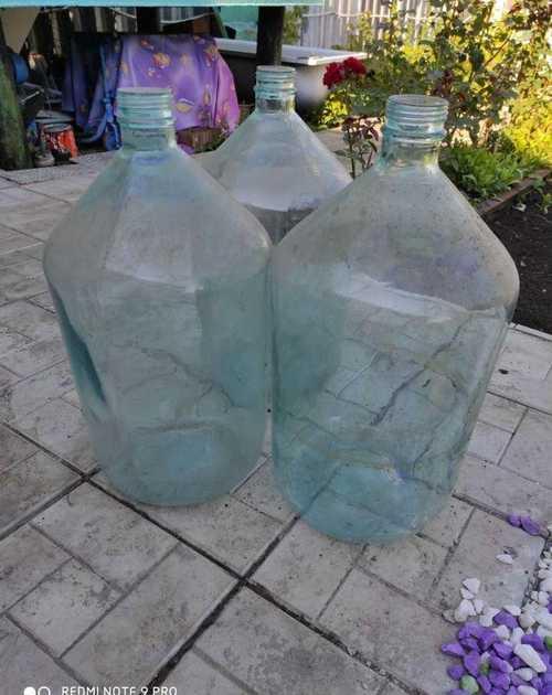 Стеклянные бутыли 20 литровые