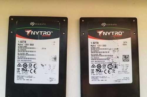 2 серверных SATA SSD Seagate Nytro 1351 1.92TB
