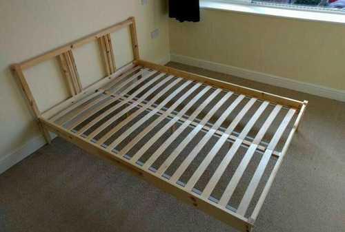 Кровать Икеа фьельсе 140х200 деревянная