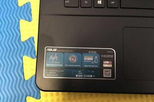 Продаю ноутбук Asus X751SA-TY165T в отличном сост
