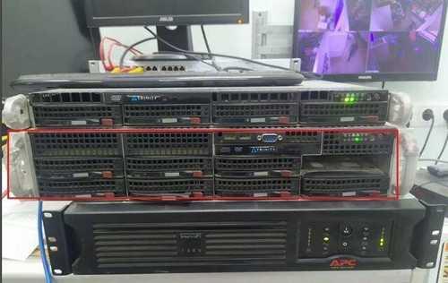 Материнская плата Supermicro X7DB8 + 2x Xeon E5335