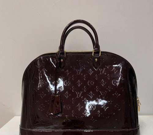 Сумка Louis Vuitton Alma Bag Vernis Chocolate ориг
