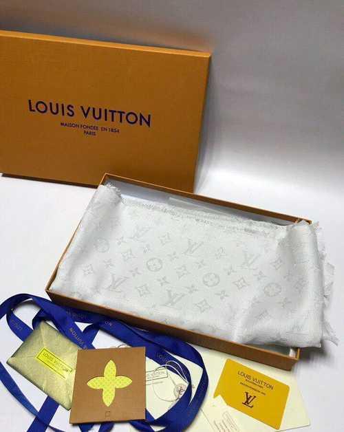 Палантин Louis Vuitton шаль LV с люрексом