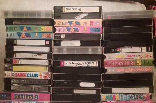 Видеокассеты VHS с клипами