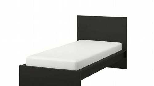 Кровать цает черно-коричневый 90x200 см+ матрас бу