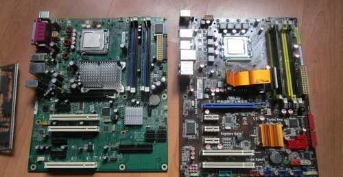 Две материнки Asus P5QD Turbo Intel DG965RY S775