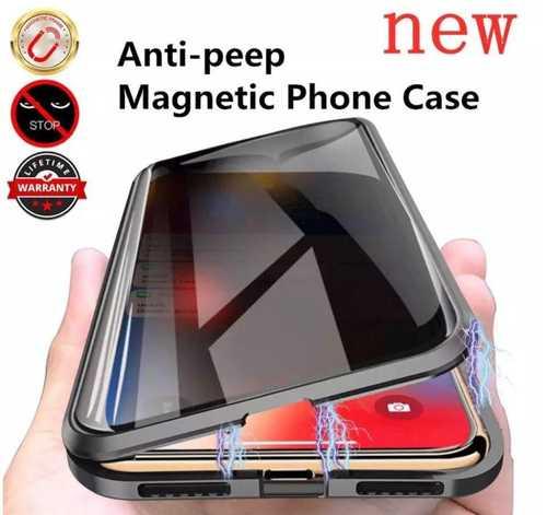iPhone X Магнитный металлический чехол