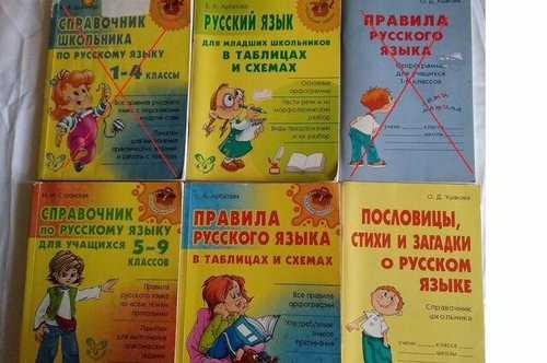 Пособия, справочники, для школы по русскому языку