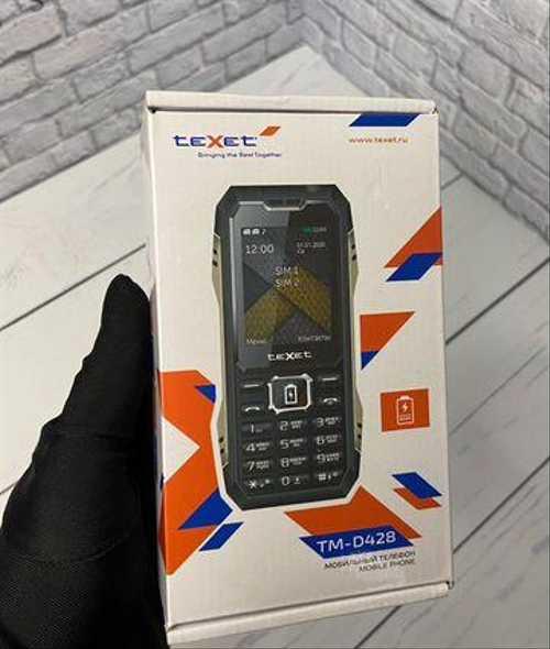 Кнопочный телефон texet tm-d428