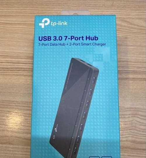 Хаб TP-Link UH720 (USB 3.0, 7+2, с питанием)