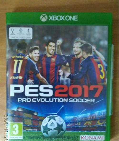 Xbox one диск PES 2017