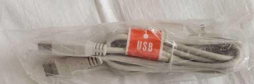 Кабель USB 2.0 A / В 1,5 м светлый для внешнего