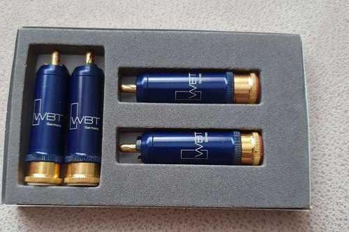 Комплект RCA-разъёмов WBT-0110 CU, set-4 шт