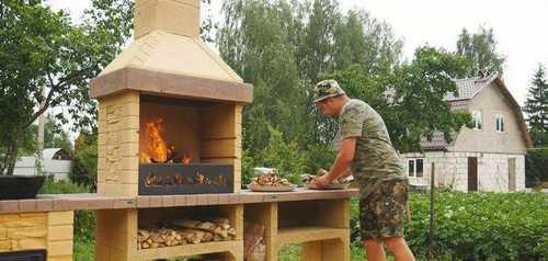 Барбекю печь (мангал), печь под казан, столы