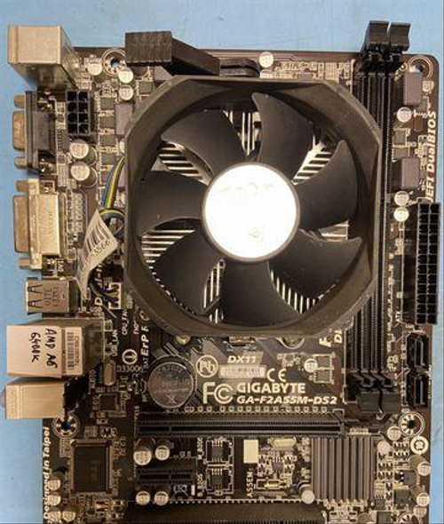 Gigabyte GA-F2A55M-DS2 + AMD A6 6400k